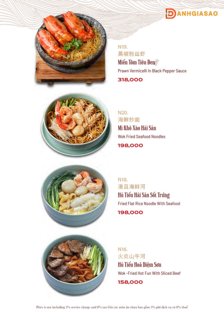 Menu A Mà Kitchen - Thiên đường ẩm thực đậm chất HongKong