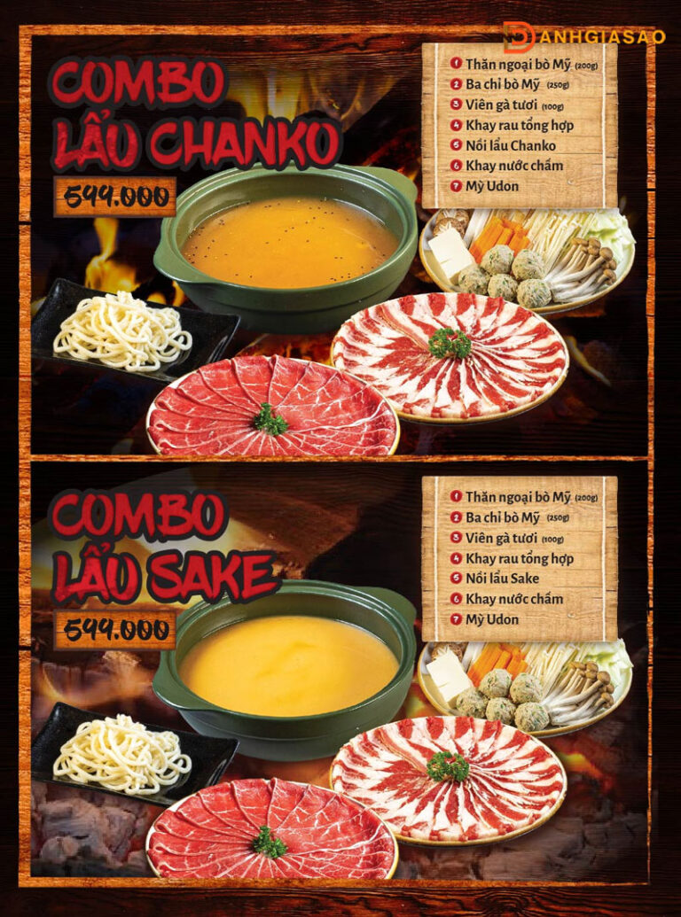 Shogun Japanese Street BBQ menu - Thiên đường ẩm thực Nhật