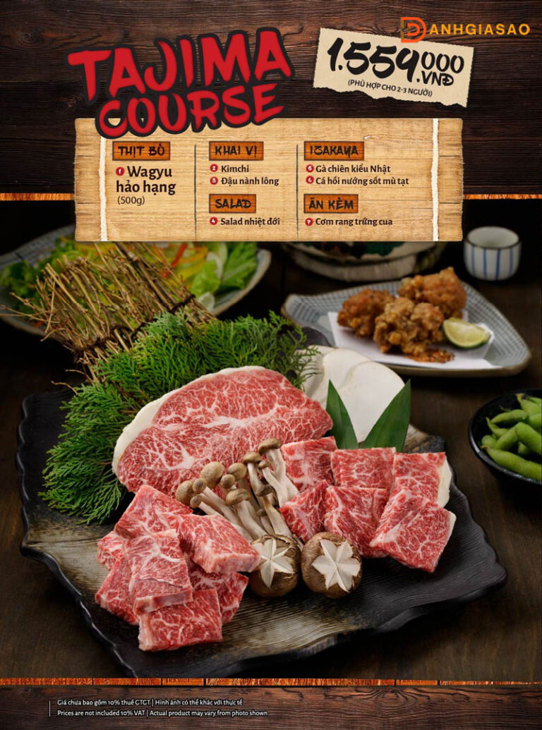 Shogun Japanese Street BBQ menu - Thiên đường ẩm thực Nhật