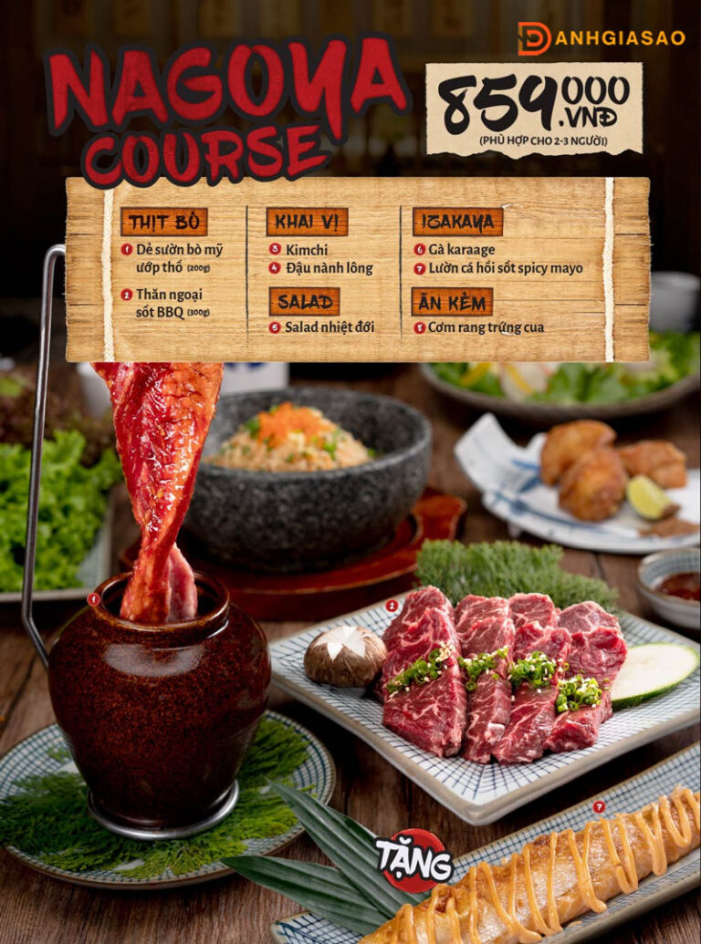 Shogun Japanese Street BBQ menu - Thiên đường ẩm thực Nhật