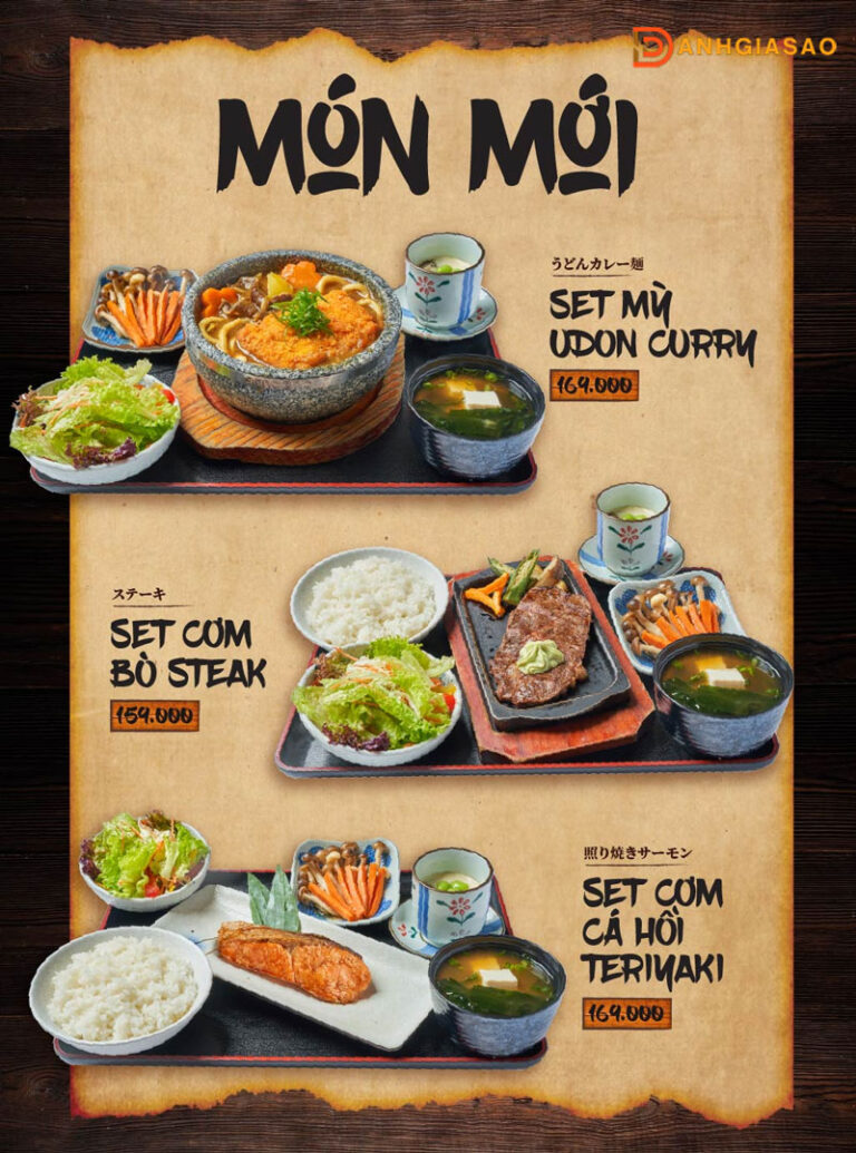Shogun Japanese Street BBQ menu - Thiên đường ẩm thực Nhật