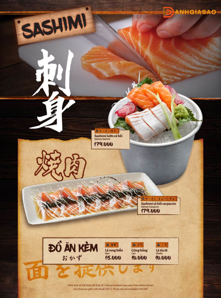Shogun Japanese Street BBQ menu - Thiên đường ẩm thực Nhật