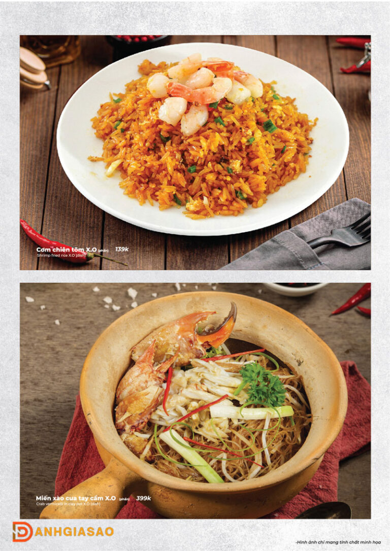 Menu nhà hàng Vua Cua - Đại tiệc buffet cua và hải sản cao cấp