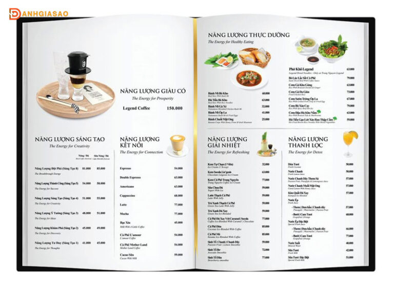 Review menu Trung Nguyên Legend có gì hấp dẫn? | danhgiasao