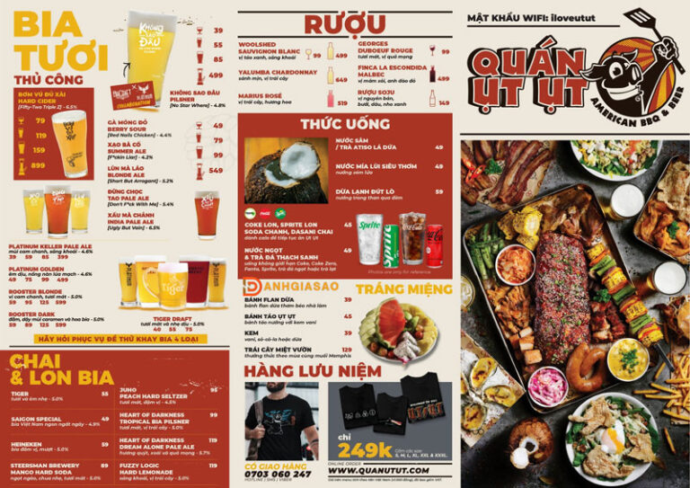Menu của Ụt Ụt Quán đã chinh phục thực khách như thế nào?