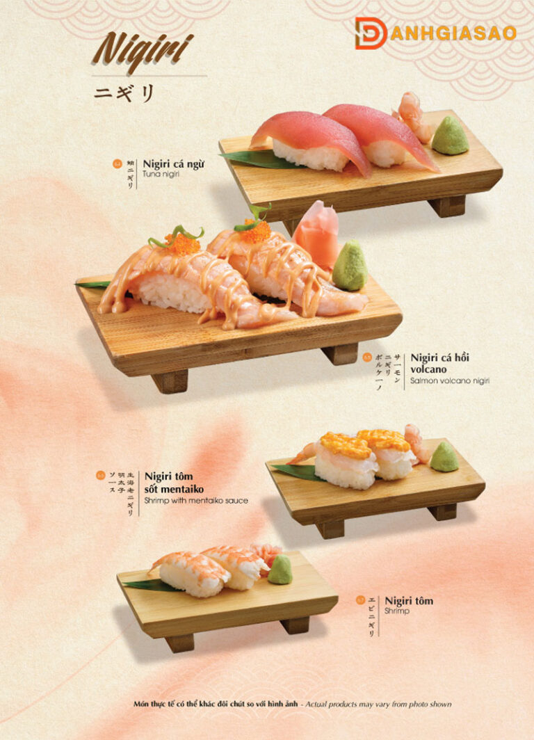 iSushi menu - Thiên đường buffet Nhật Bản đa dạng và hấp dẫn
