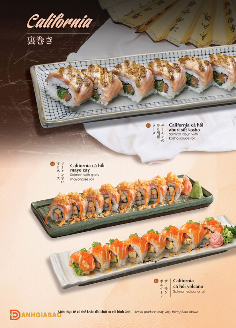 iSushi menu - Thiên đường buffet Nhật Bản đa dạng và hấp dẫn