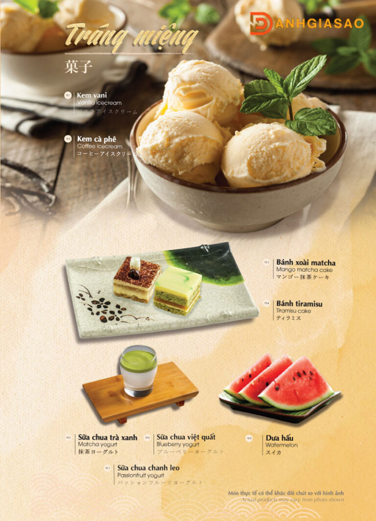 iSushi menu - Thiên đường buffet Nhật Bản đa dạng và hấp dẫn