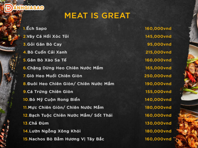 Menu Warning Zone - Điểm đến hàng đầu của giới trẻ Sài thành